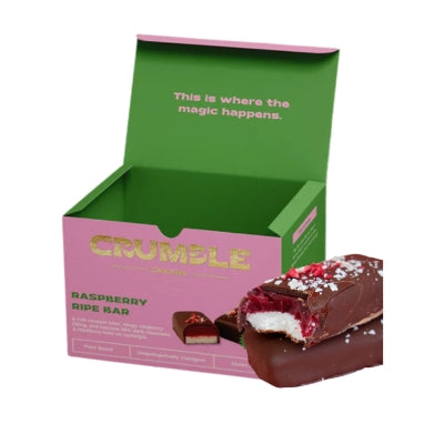 Crumble Foods Raspberry Ripe Bar Twin Pack RETAIL 110g – Plant Based ...
