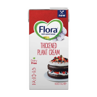 Flora Thickened Plant Cream 500ml - CHILLED – Plant Based Distribution